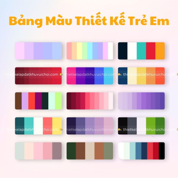 5 Bảng Màu Thiết Kế Dành Cho Trẻ Em Được Ưa Chuộng Nhất Hiện Nay