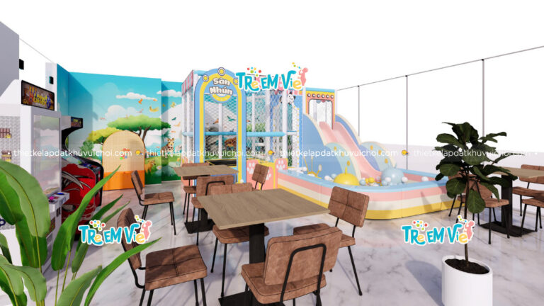Mô Hình Thiết Kế Kids Cafe Kết Hợp Khu Vui Chơi Hot Nhất 2025